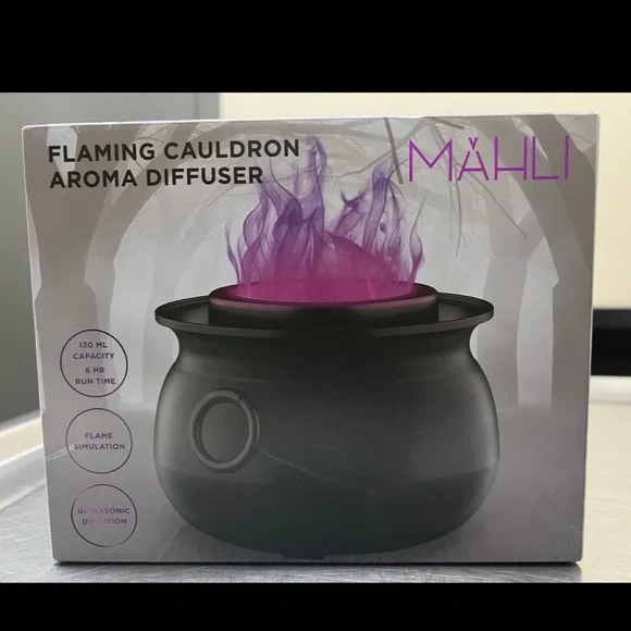 Flaming Cauldron Halloween